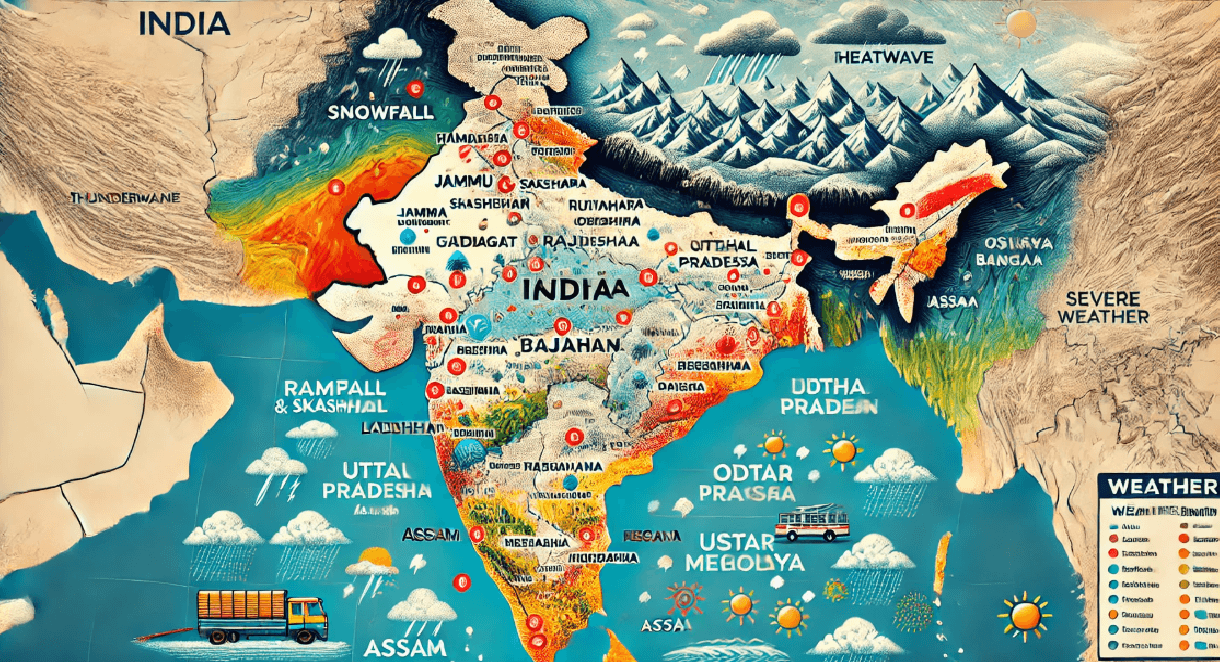 Severe Weather Alert: Rain & Snow Hit North India, Heatwave Scorches ...