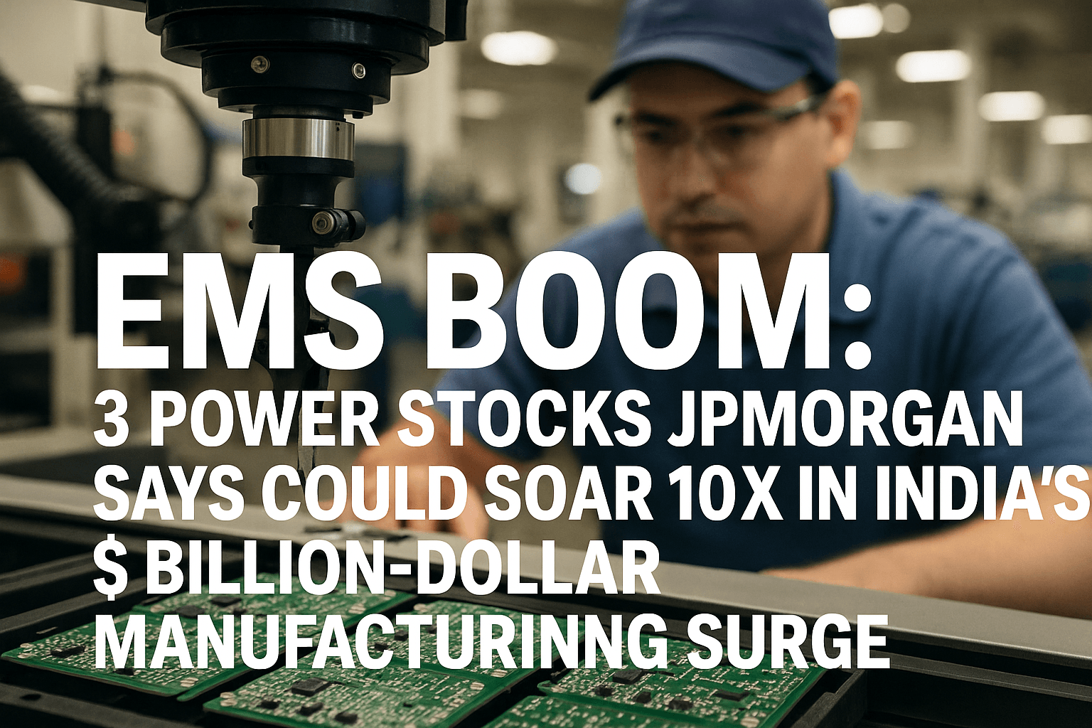 EMS Boom: 3 Power Stocks JPMorgan Says Could Soar 10X In India's ...