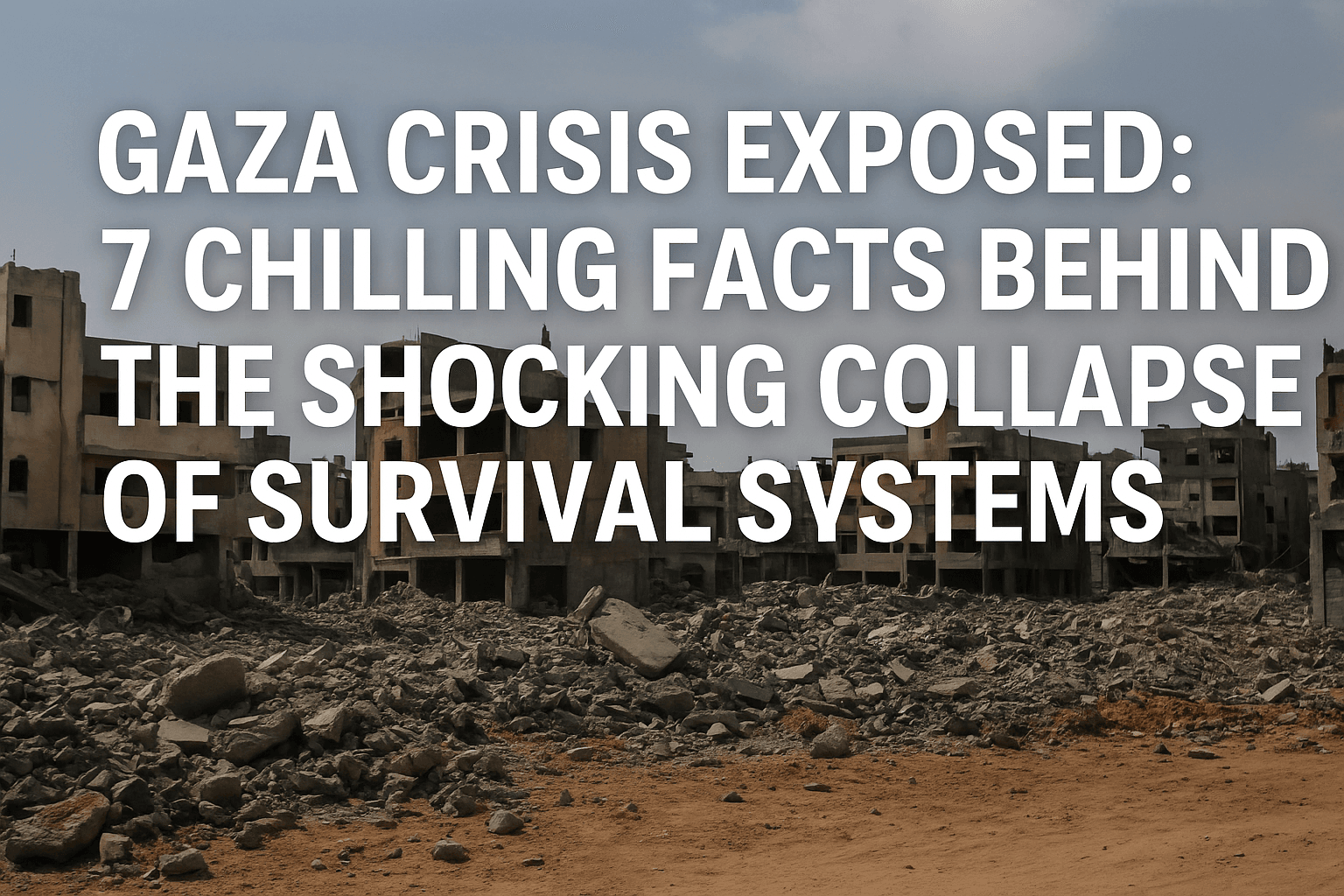 Gaza Crisis Exposed: 7 Chilling Facts Behind The Shocking Collapse Of ...